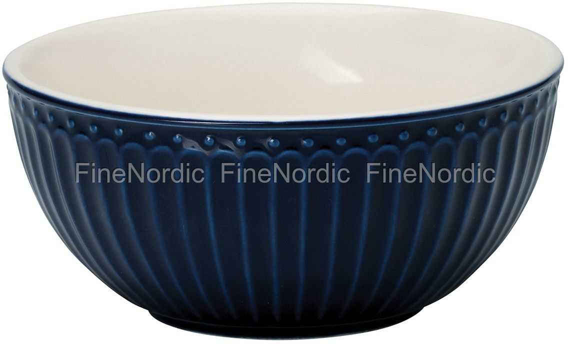 GreenGate Bolle - Cereal Bowl Alice Dark Blue