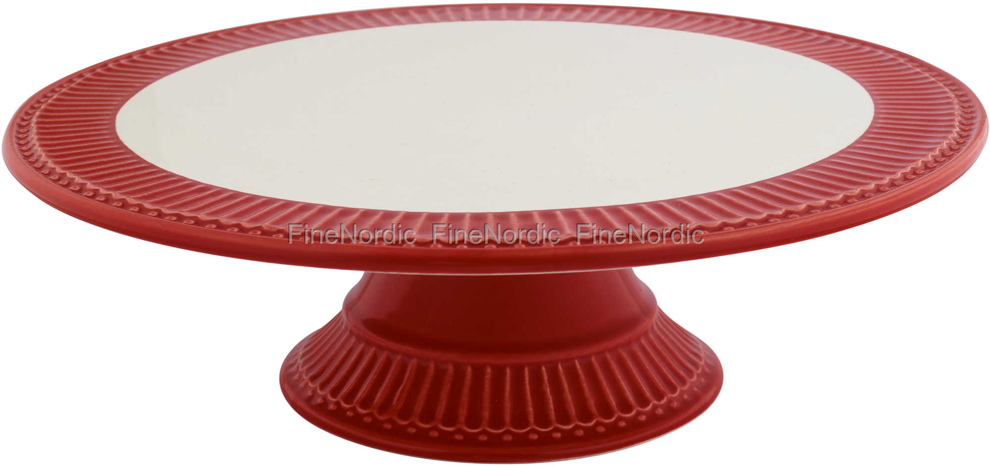 GreenGate Fat Cake Plate Alice Red