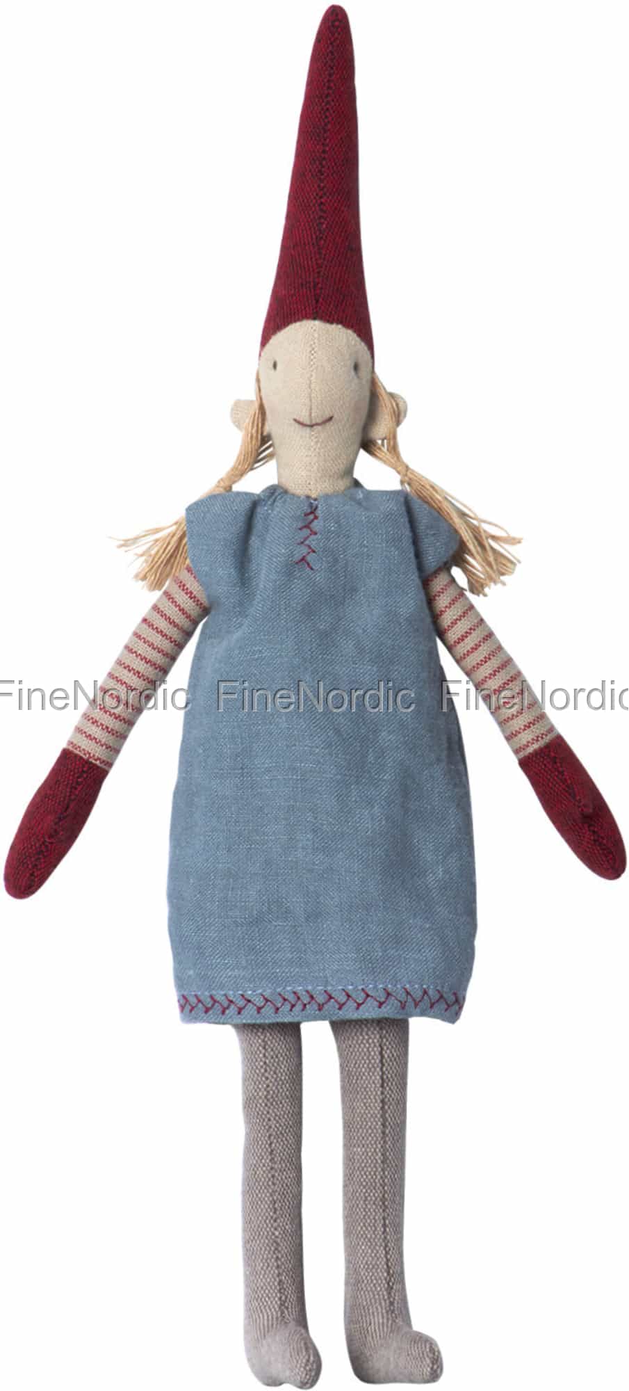 Maileg Mini Nisse 2016 - Jente med Blå Kjole