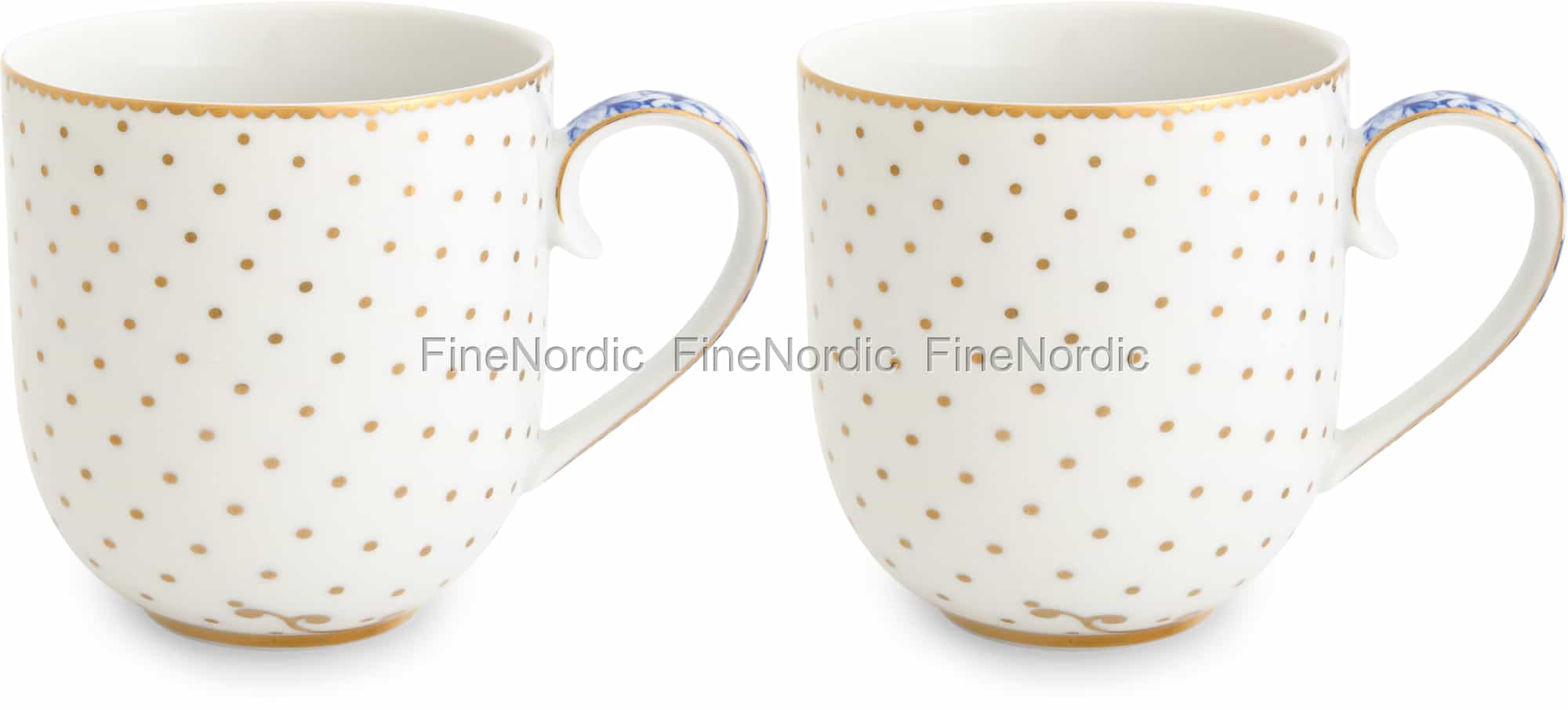 Pip Studio Krus Small Royal White Sett med 2