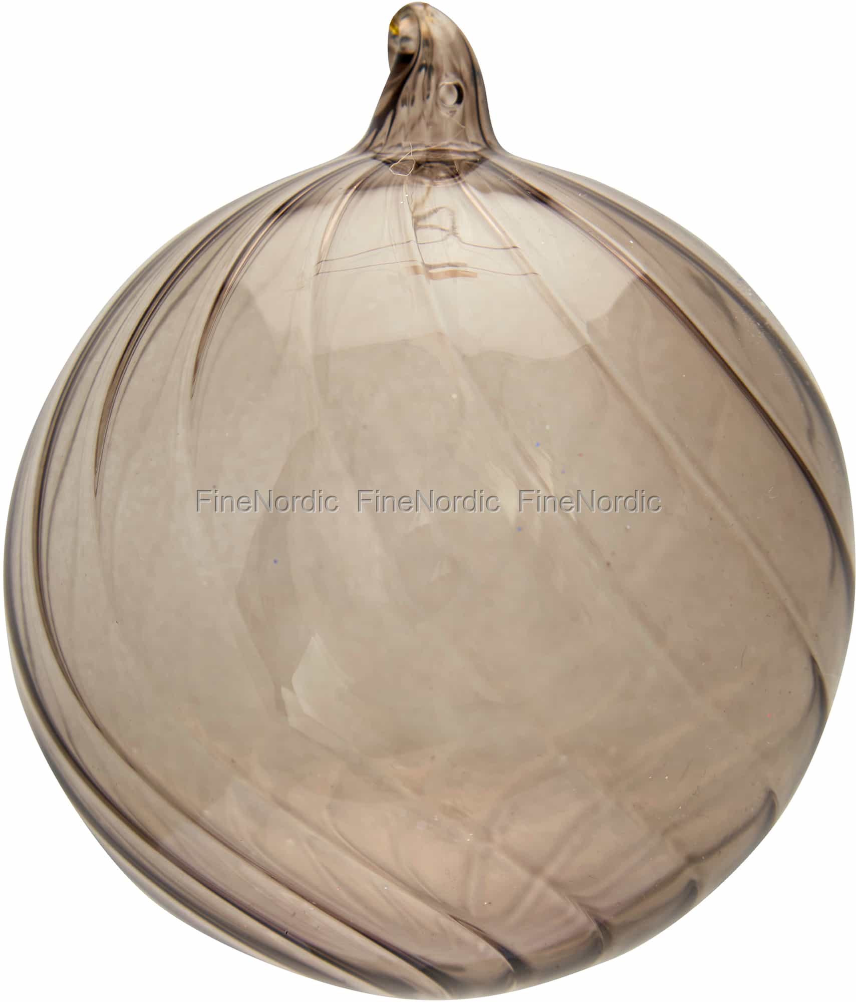 GreenGate Julekule Glass Swirl Grey