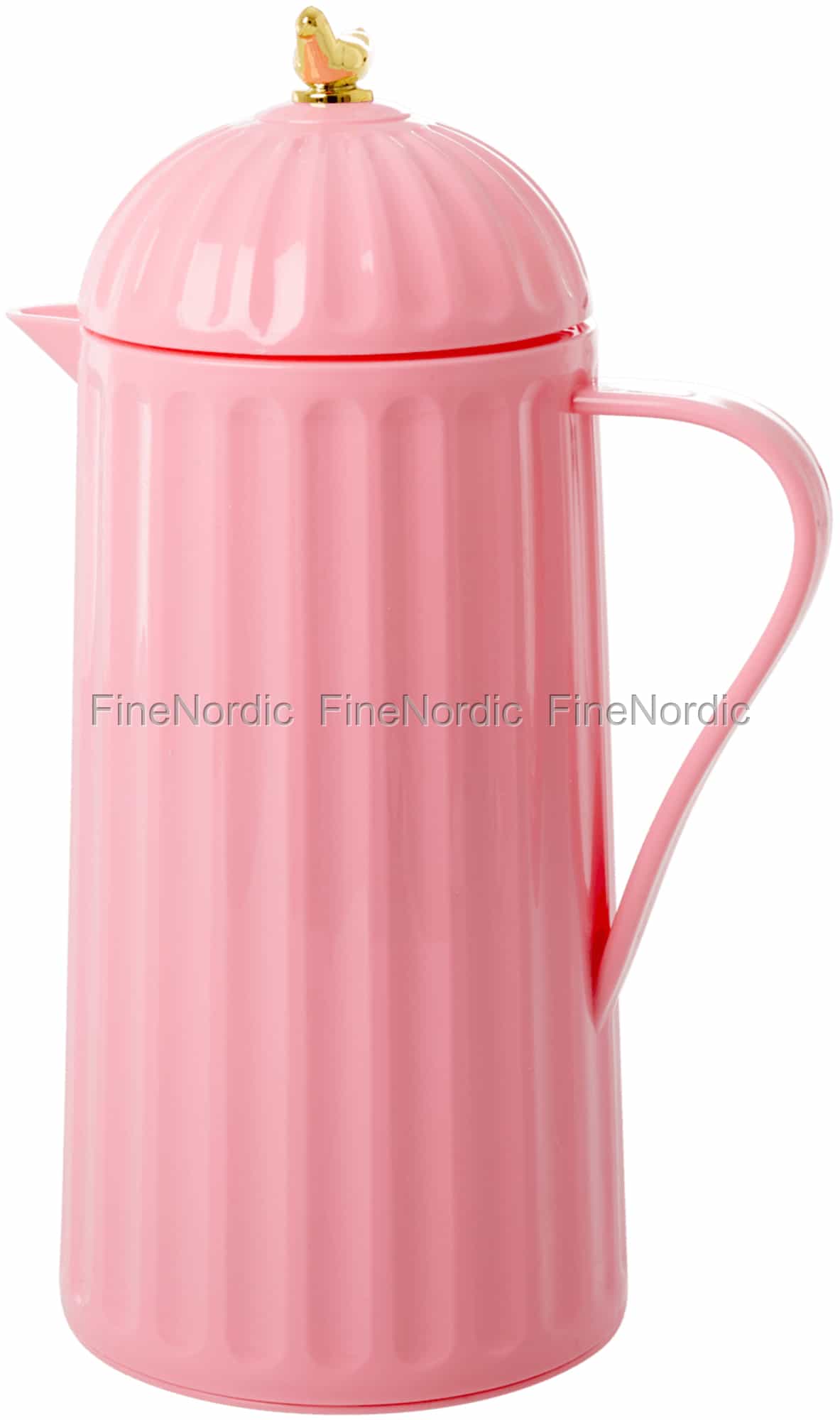 Rice Termokanne - Gold Bird on Lid - Bubblegum Pink - 1 Liter
