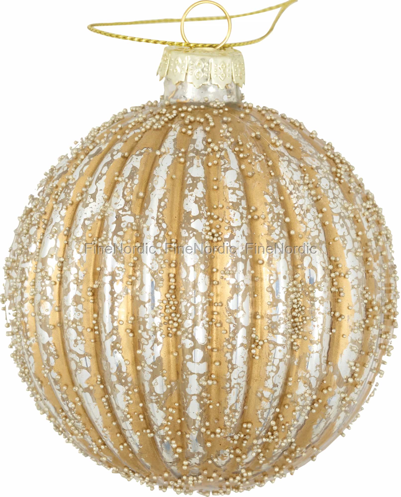 GreenGate Julekule Glass Christmas Gold