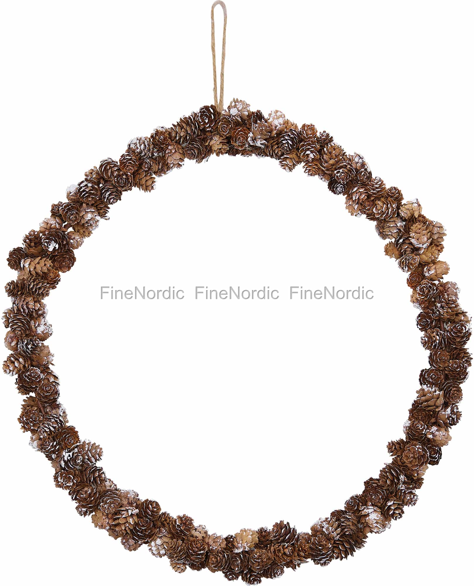 GreenGate Julekrans Leonora Brown Stor