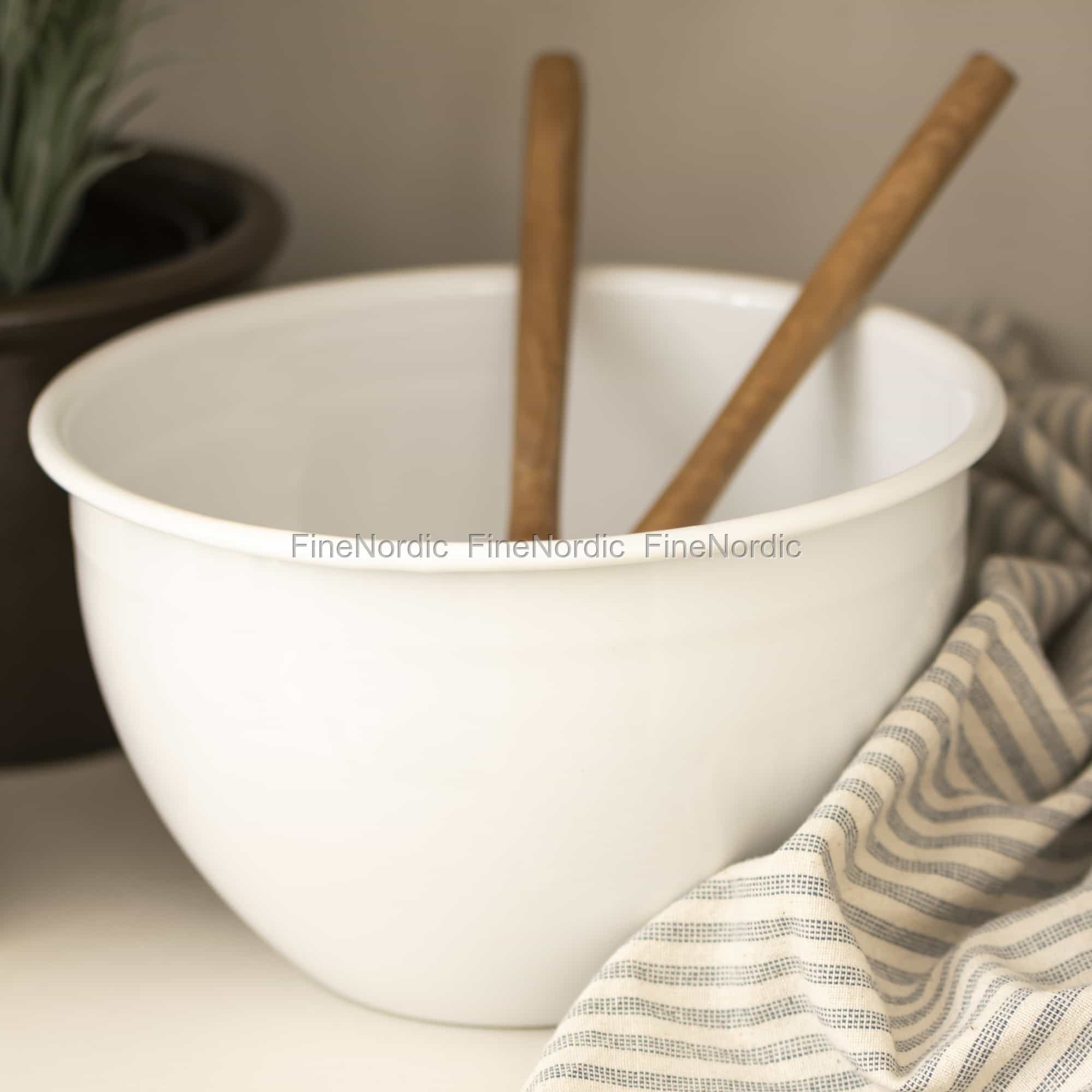 Ib Laursen Skål Emalje Hvit