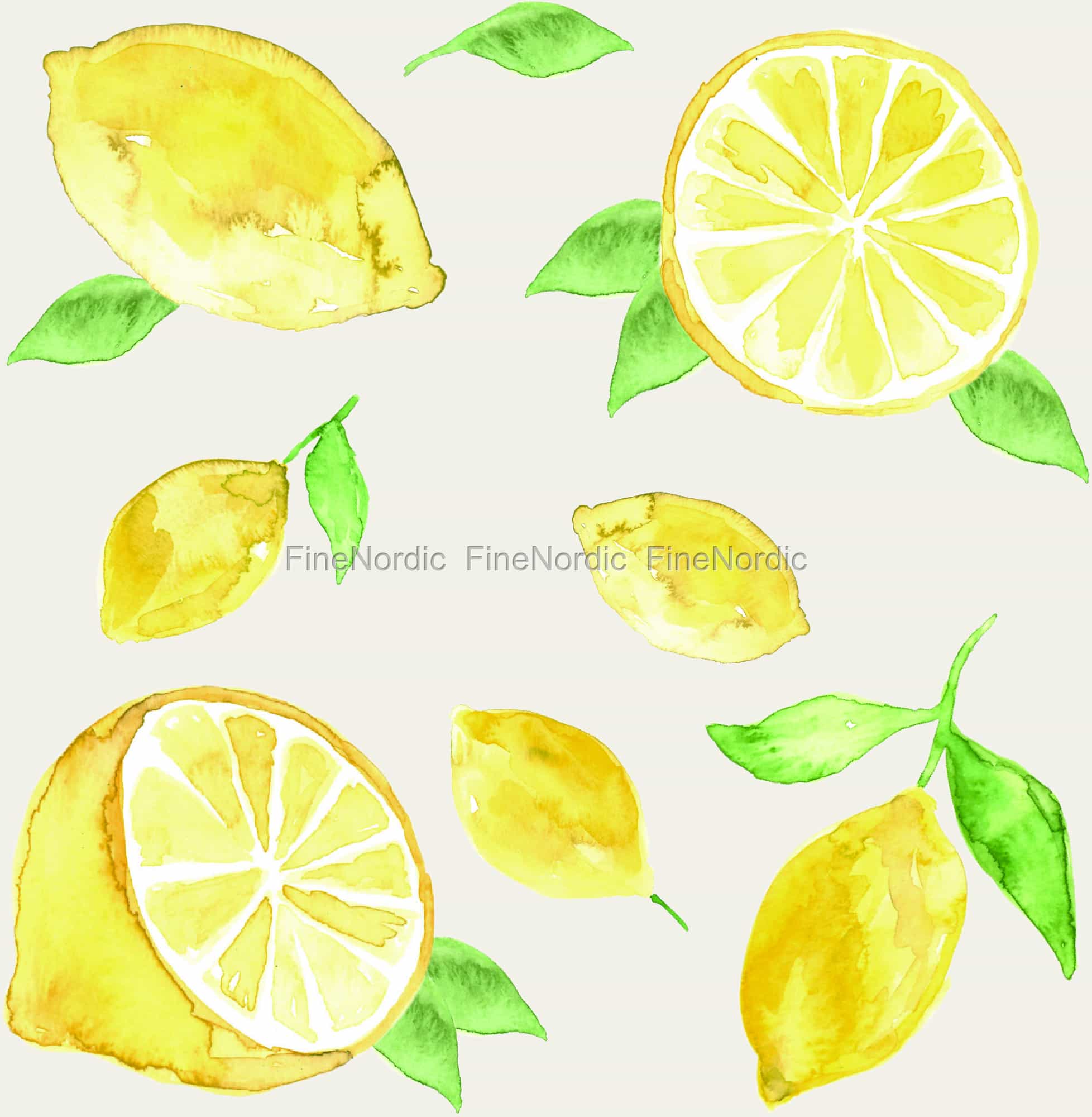 Ib Laursen Papirservietter Sitroner 20 stk