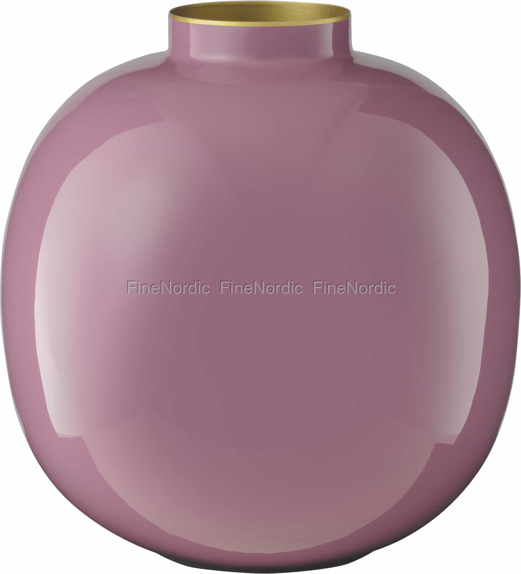 Pip Studio Vase Metall Lilla 23 cm