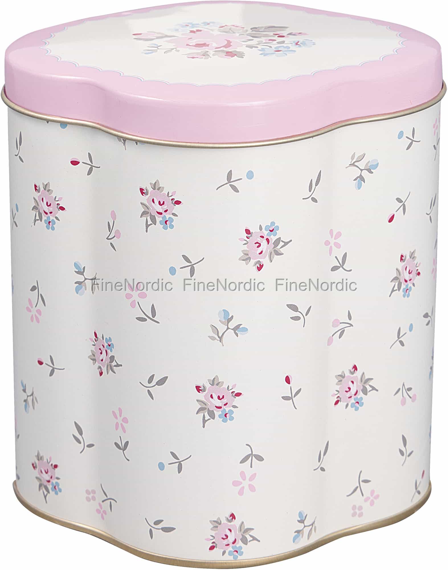 GreenGate Boks Rund Junia White Liten