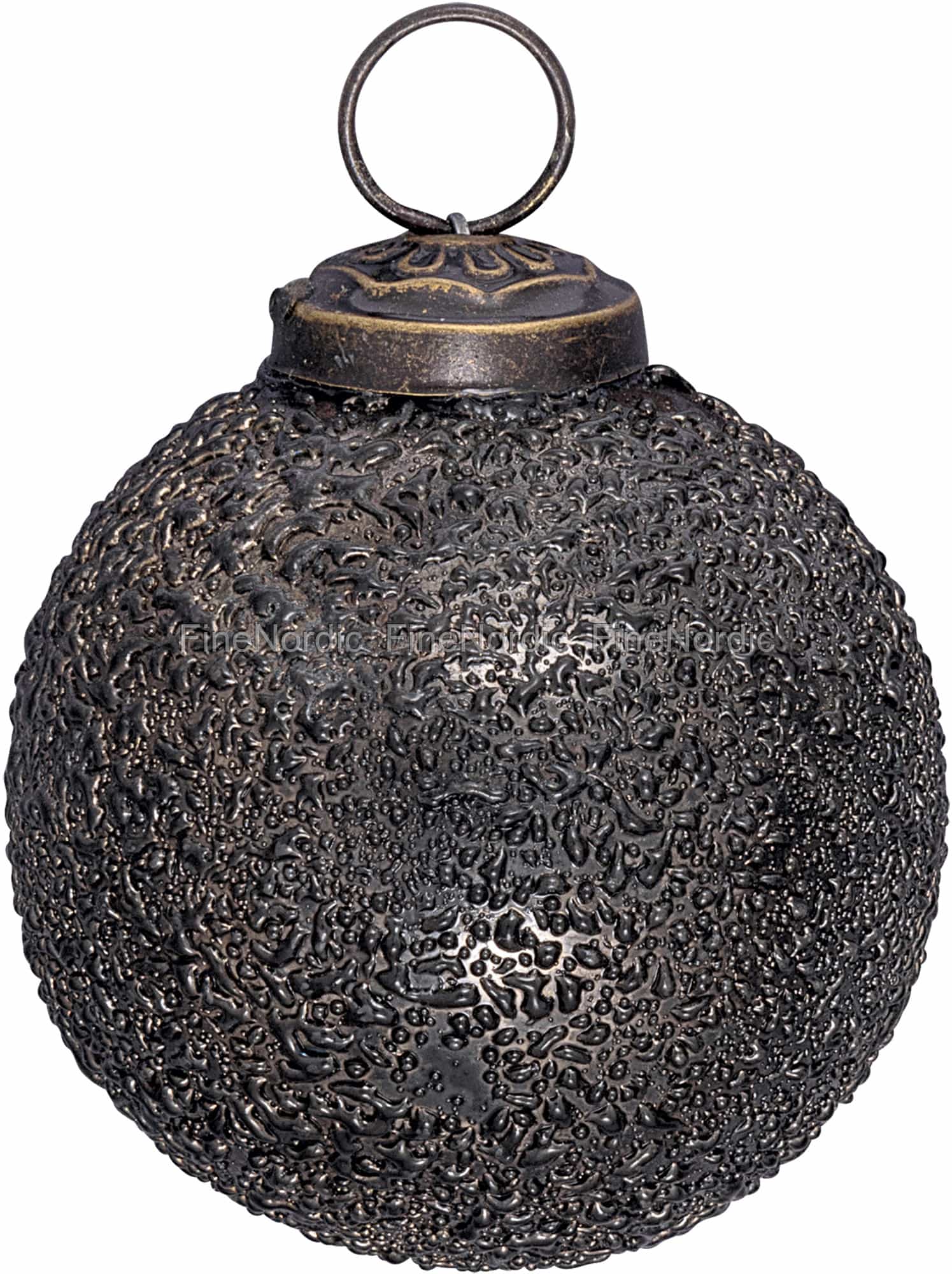 GreenGate Julekule Glass Antique Gull Liten