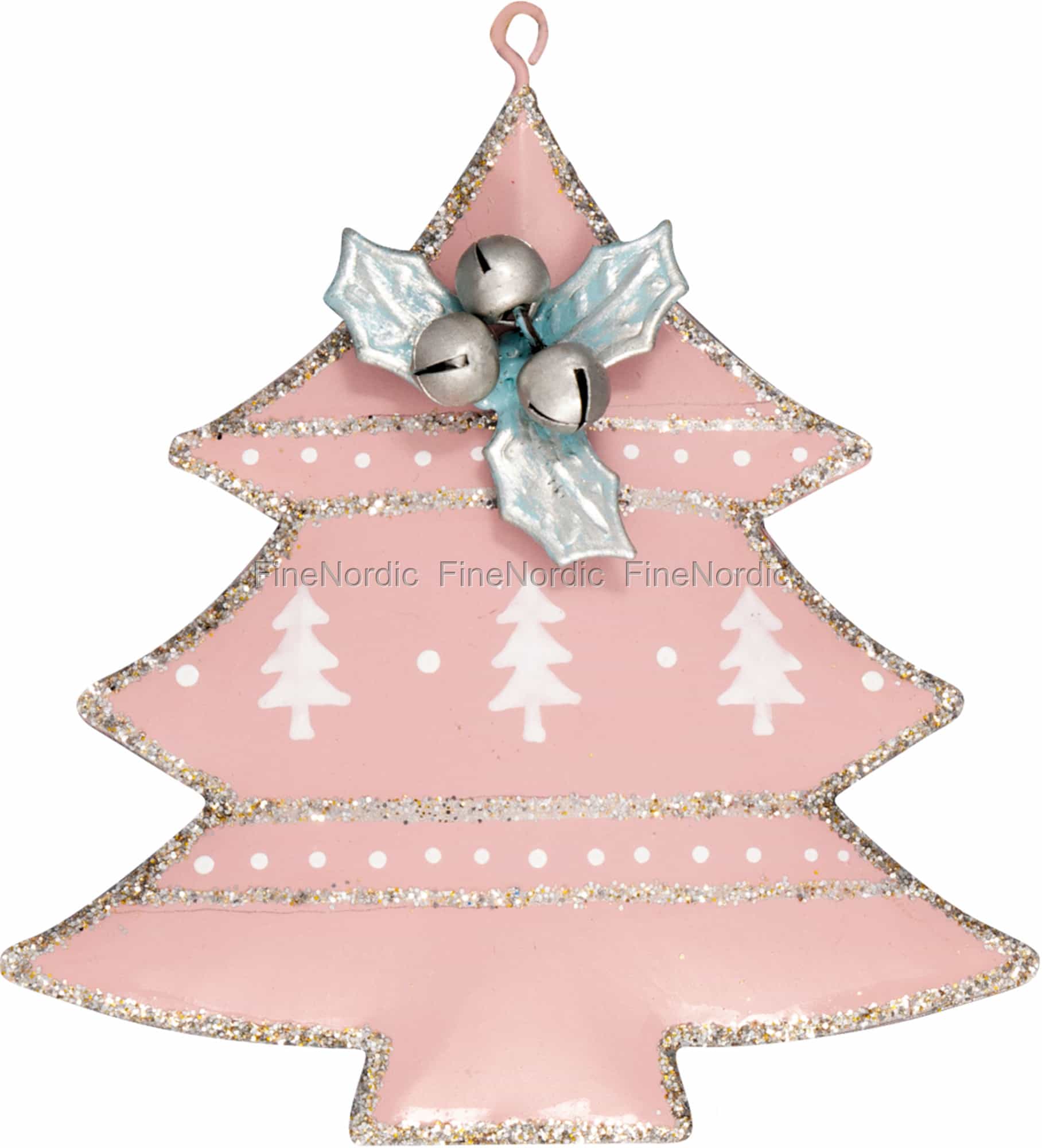 GreenGate Julepynt Juletre Pale Pink til å henge Liten