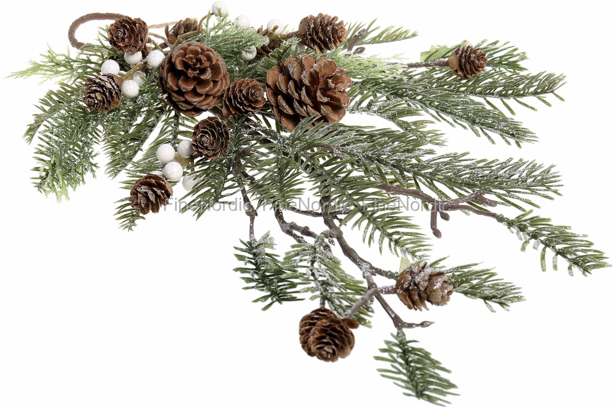 Chic Antique Fleur Gren med Gran og Kongler for Oppheng