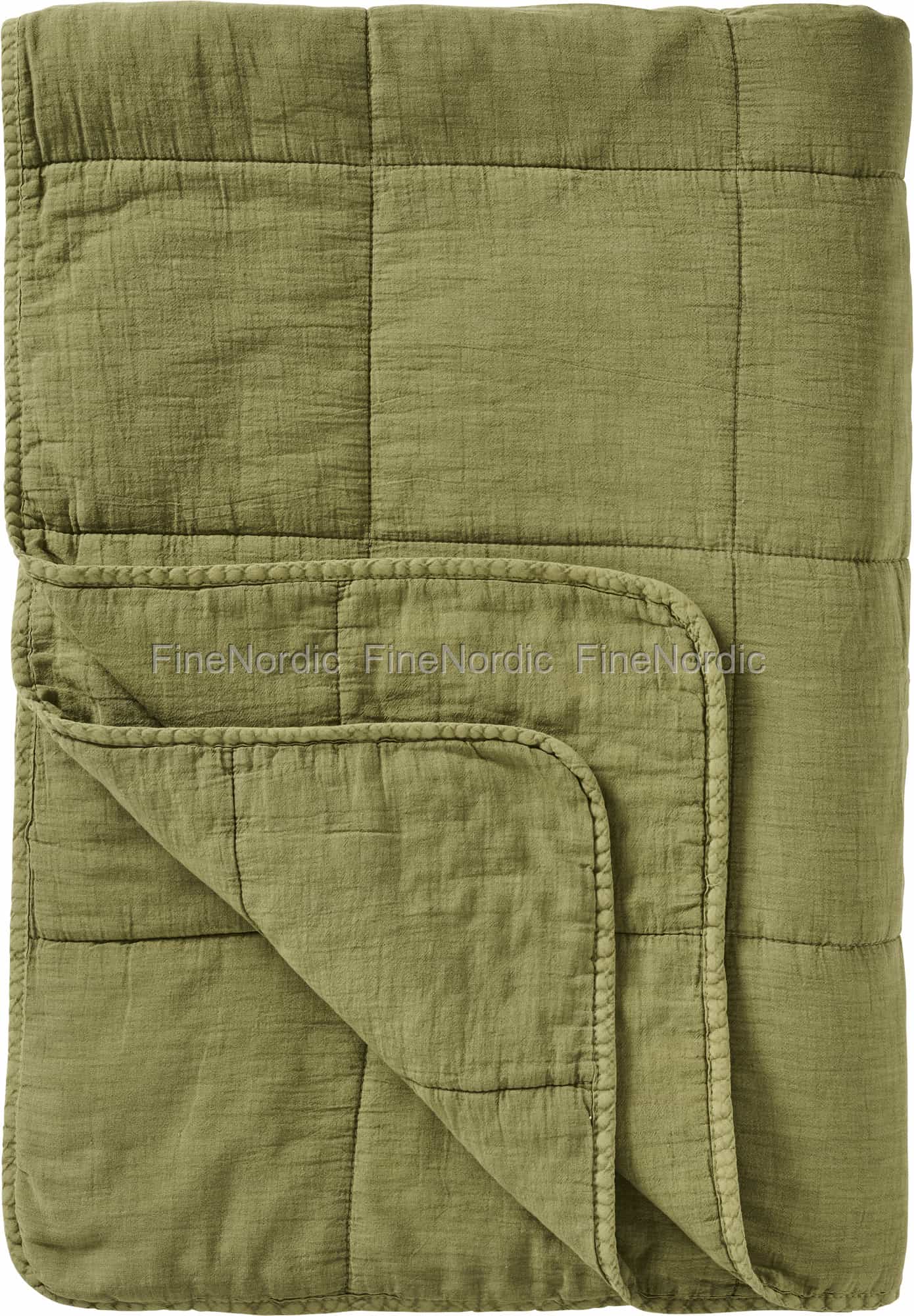 Ib Laursen Vintage Quilt Herbal Green 130 x 180 cm