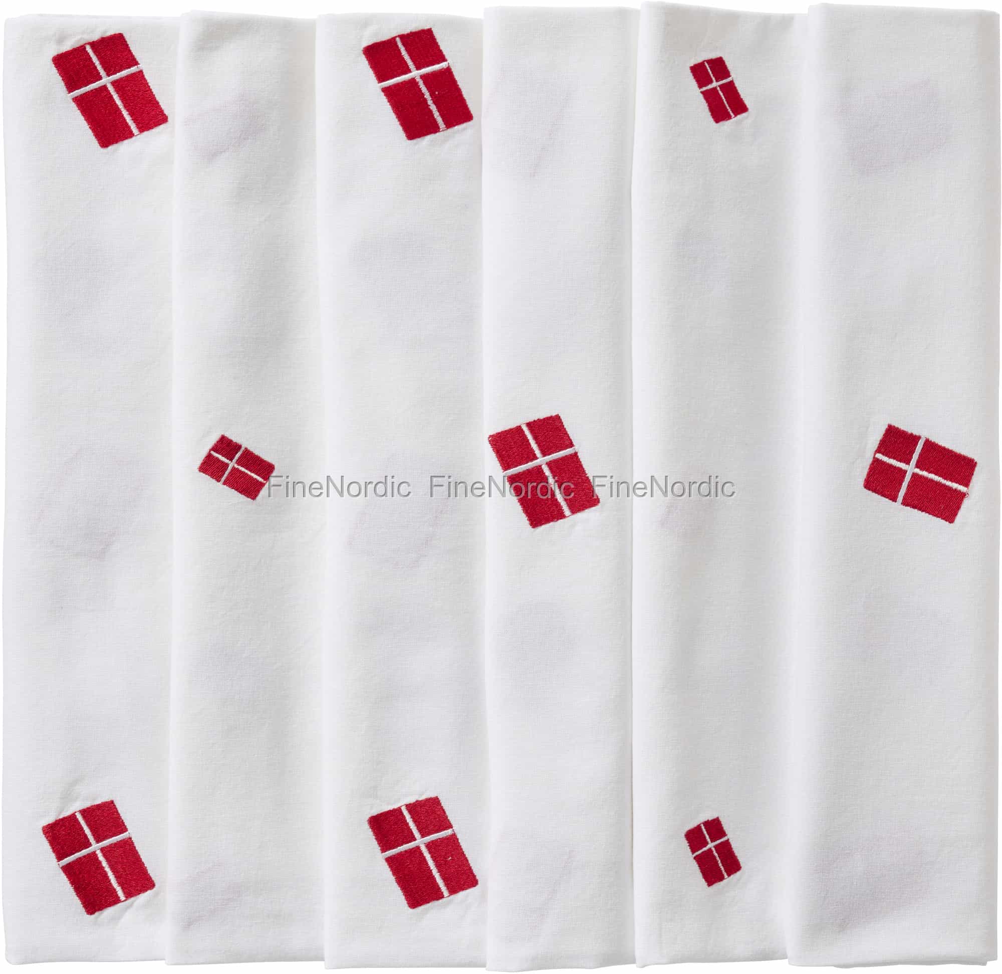 Ib Laursen Duk med Danske Flagg | 150x250cm